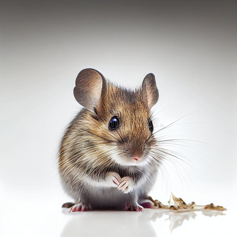 Beautiful Mouse on White Background for Your Design Needs. Stock ...