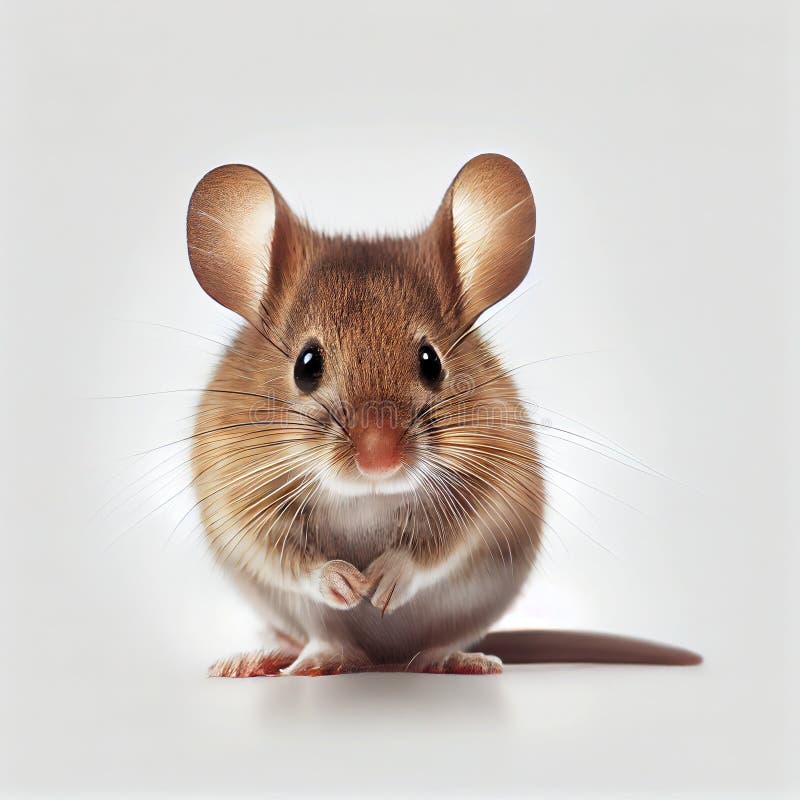 Beautiful Mouse on White Background for Your Next Project. Stock ...