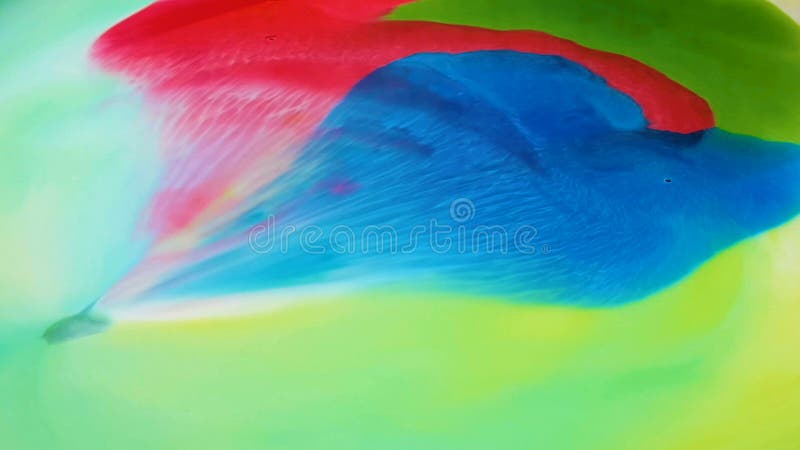Beautiful Movement of Bright Colors on a White Background Stock Footage ...