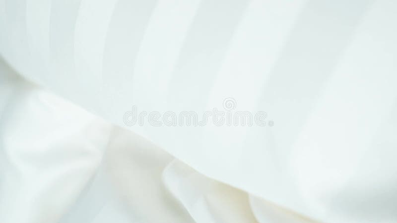 Beautiful Moving Background of Light Milky Color, Waves on Fabric Stock ...