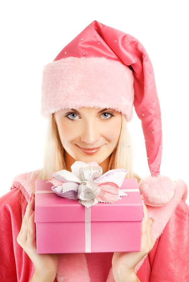 Beautiful mrs. Santa stock image. Image of santa, present - 6737135