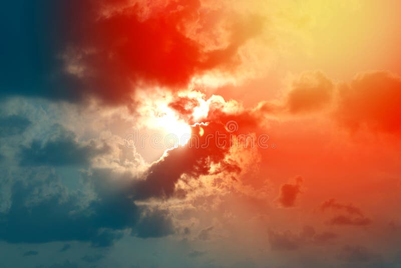 Beautiful Multi-colored Clouds Stock Image - Image of green, bright ...
