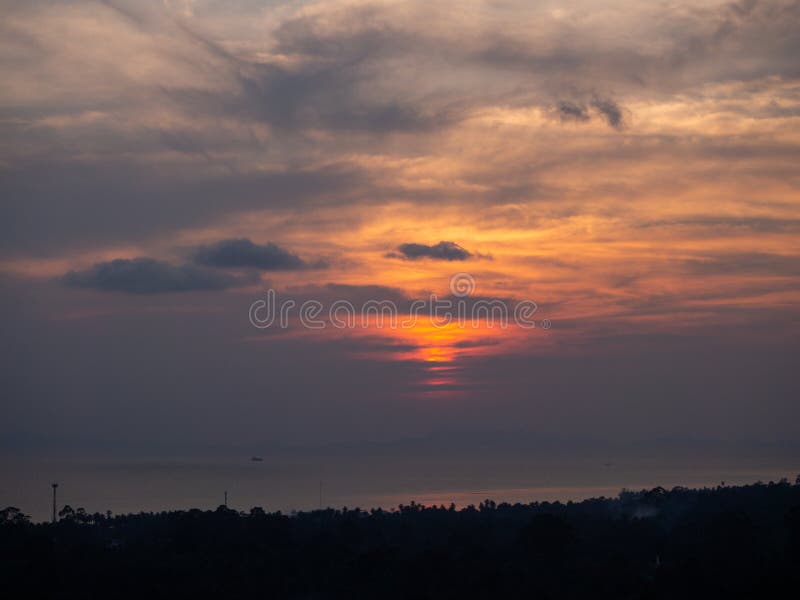 Beautiful, Multi-colored Clouds at Sunset Stock Image - Image of ...