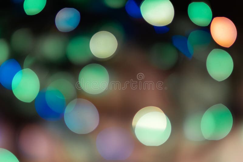 Beautiful Multi-colored Lights of Christmas Garlands. Festive ...