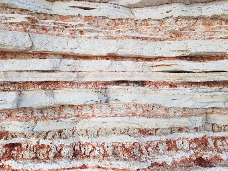 Beautiful Multi-colored Rock Pattern. Wavy Asymmetrical Layers of ...