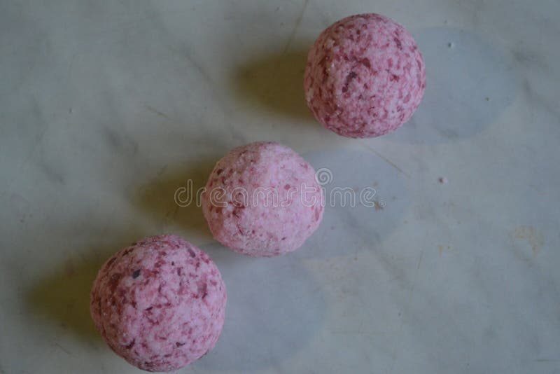 Beautiful Multi-colored Salt Bombs Used for Baths Stock Image - Image ...