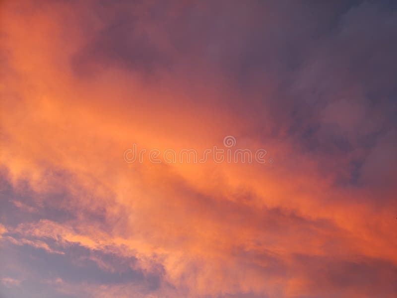 Beautiful Multi Colored Sky Stock Photo - Image of dusk, plain: 198609794