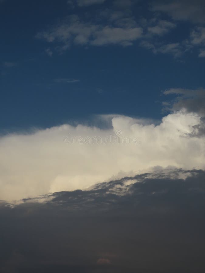 Beautiful Multi-colored Sky with a Cloud before a Thunderstorm and Rain ...