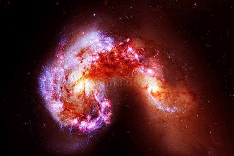 Beautiful Multi-colored Space Nebula. Elements of this Image Furnished ...