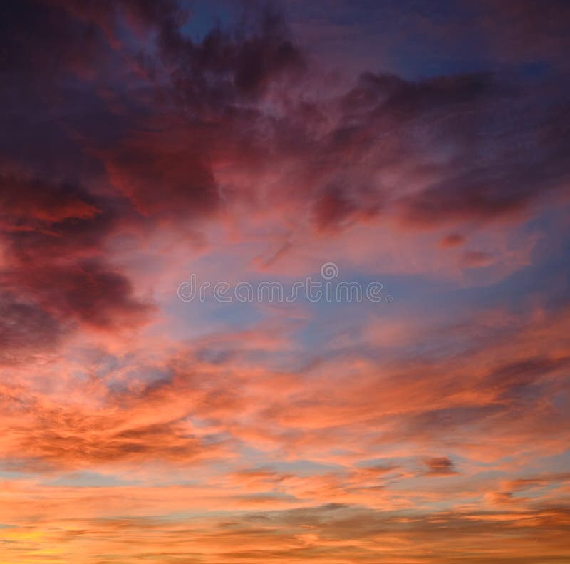 Beautiful Multi Colored Sunset Square View Stock Photos - Free ...