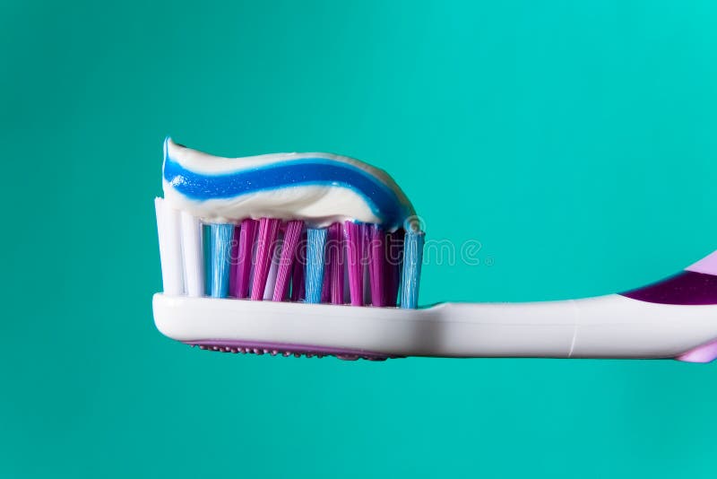 Beautiful Multi-colored Toothbrush and Toothpaste Stock Image - Image ...