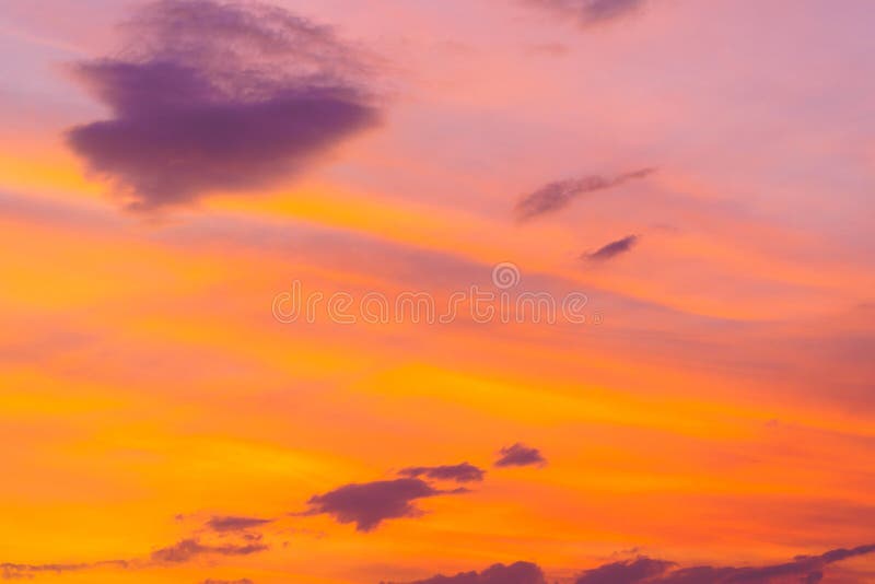 Beautiful Multi Colors Sunset Sky in a Shiny Day Stock Photo - Image of ...