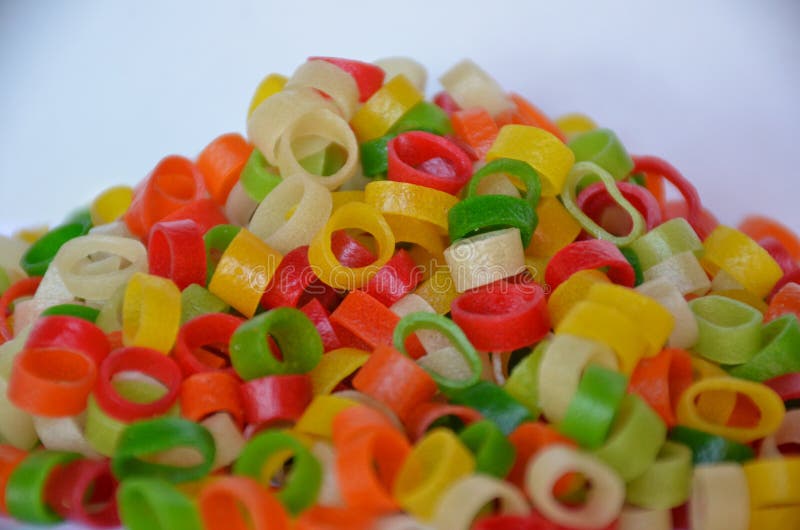 The Beautiful Multi Colour Snacks Stack Stock Image - Image of ...