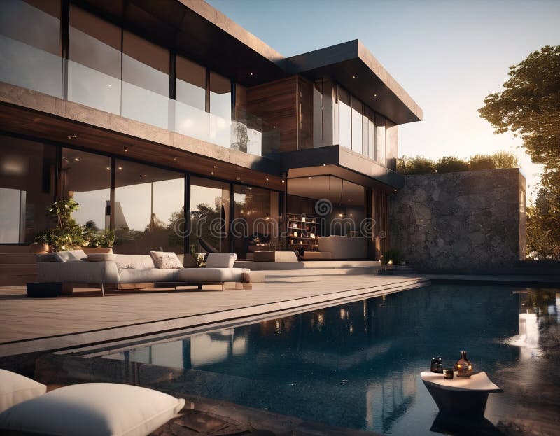 Beautiful Multi-storey Hotel in the Middle of the Mountains Stock Photo ...