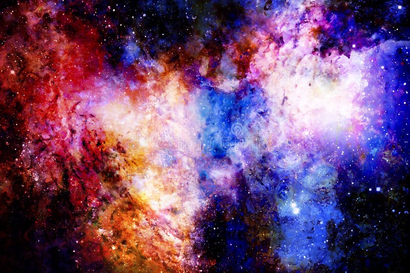 Beautiful Multicolor Abstract Background Structure with Space Features ...