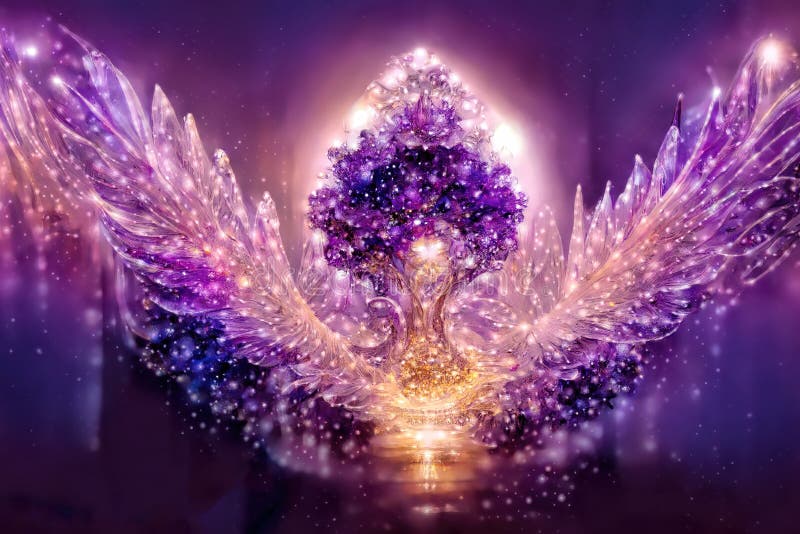 Beautiful Multicolored Bird Feathers in Cosmic Space. Digital Art Stock ...