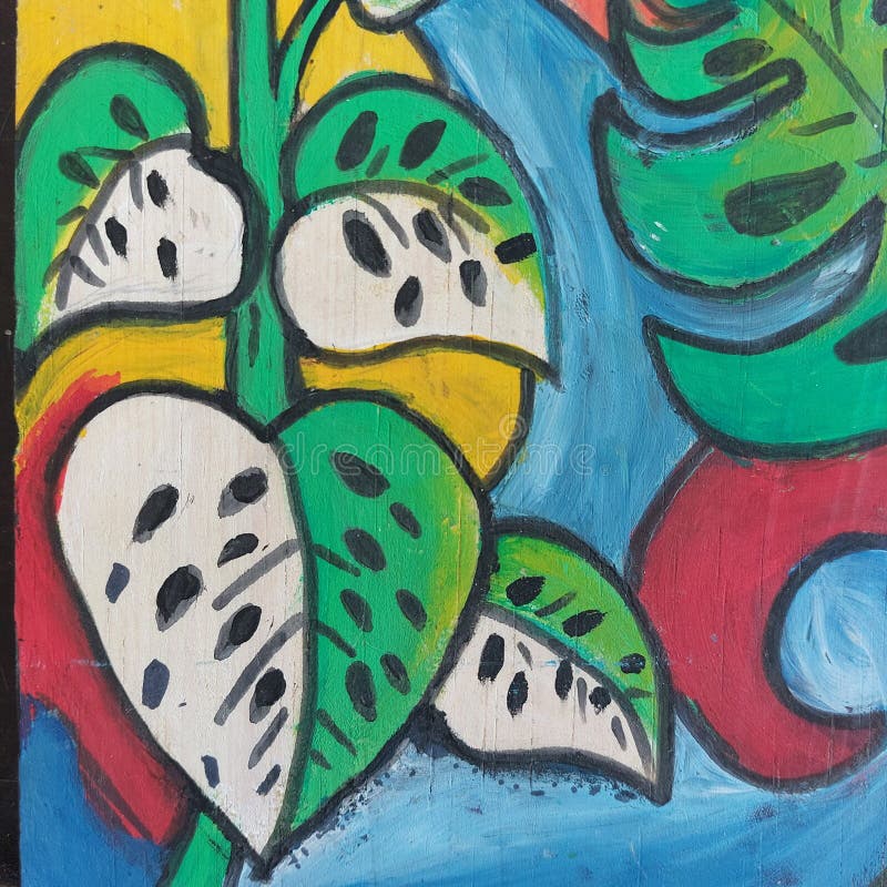 Beautiful Mural, Colorful, Unique and Aesthetic - Painted Artwork Stock ...