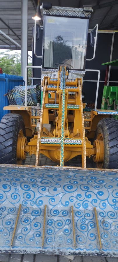 Beautiful Mural Tractor Outdoor Stock Photo - Image of engine, vehicle ...