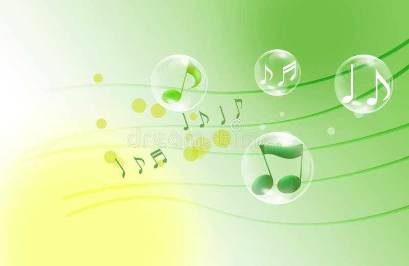 Beautiful musical notes stock illustration. Illustration of dancing ...