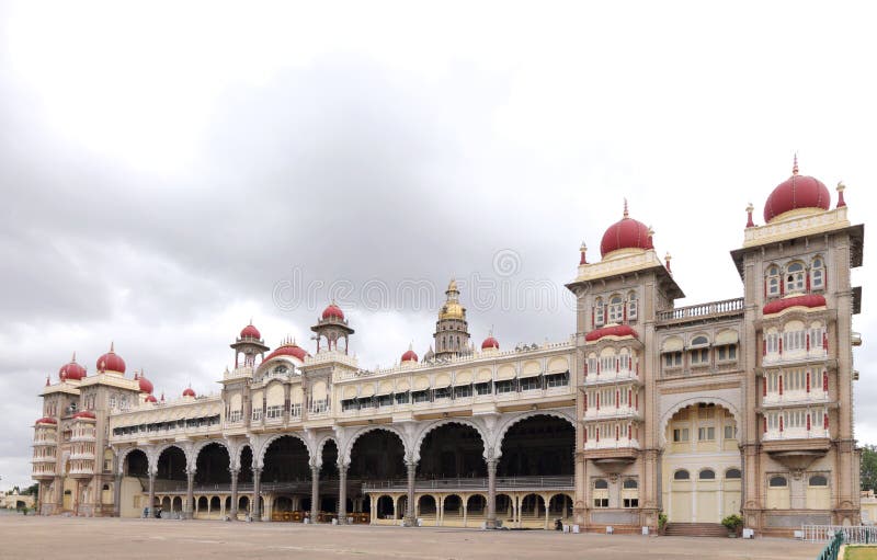 Beautiful Mysore Palace, a View from NE Side Stock Image - Image of ...