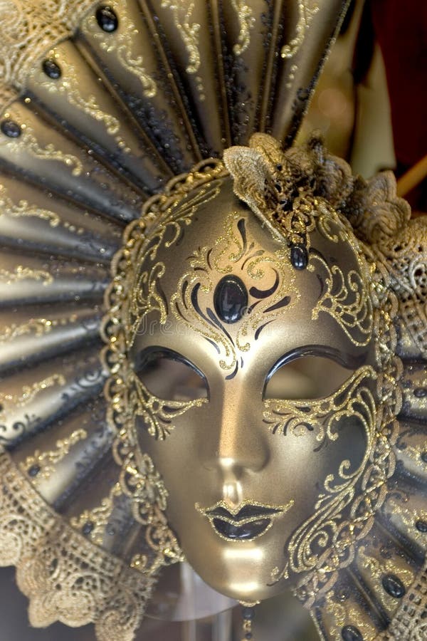 Beautiful and Mysterious Italian Carnival Mask Stock Image - Image of ...
