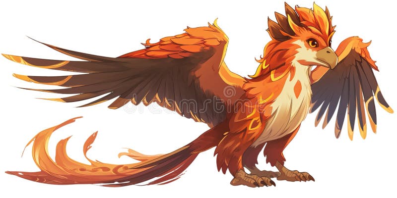 Beautiful Mythical Griffin on a White Background. Stock Image - Image ...