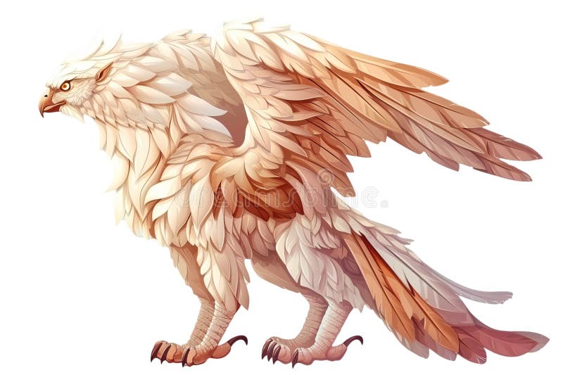 Beautiful Mythical Griffin on a White Background. Stock Photo - Image ...