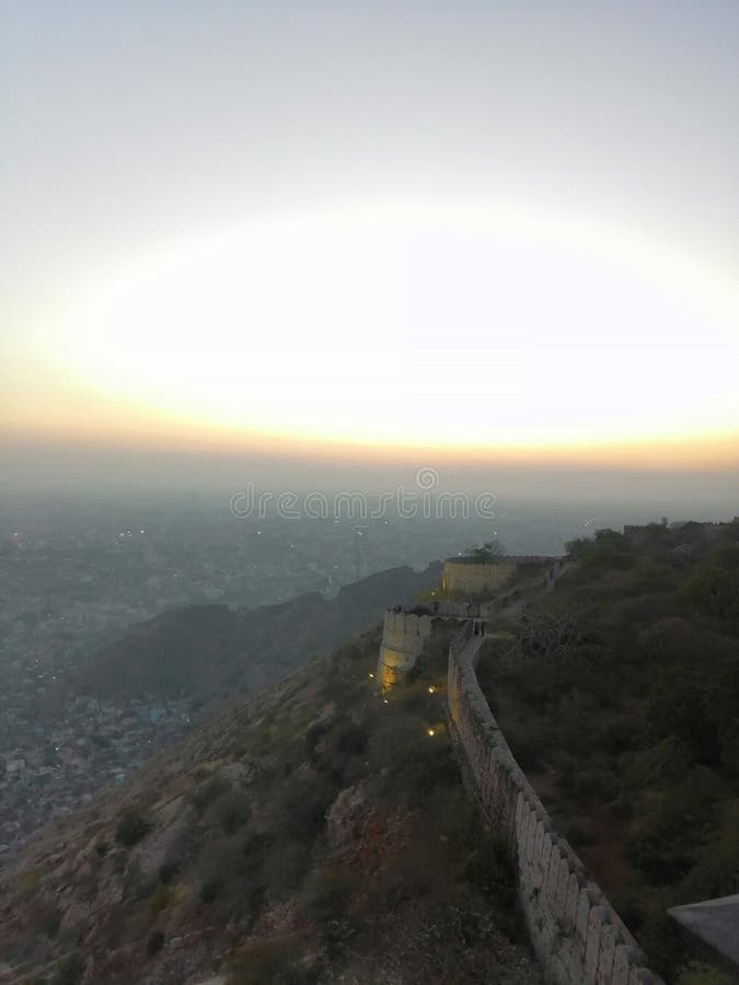 Beautiful Nahargarh Fort View Point. Stock Photo - Image of nahargarh ...