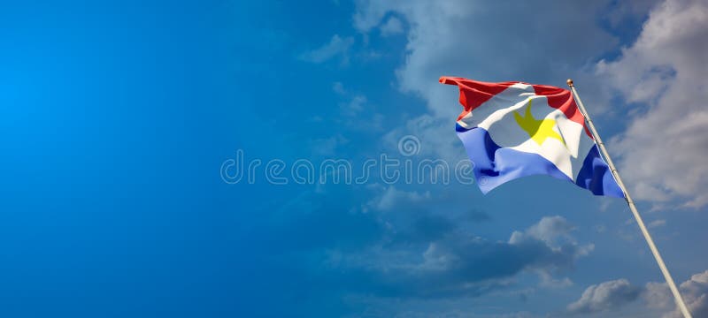 Flag of Saba stock image. Image of bottom, holland, saba - 124009273