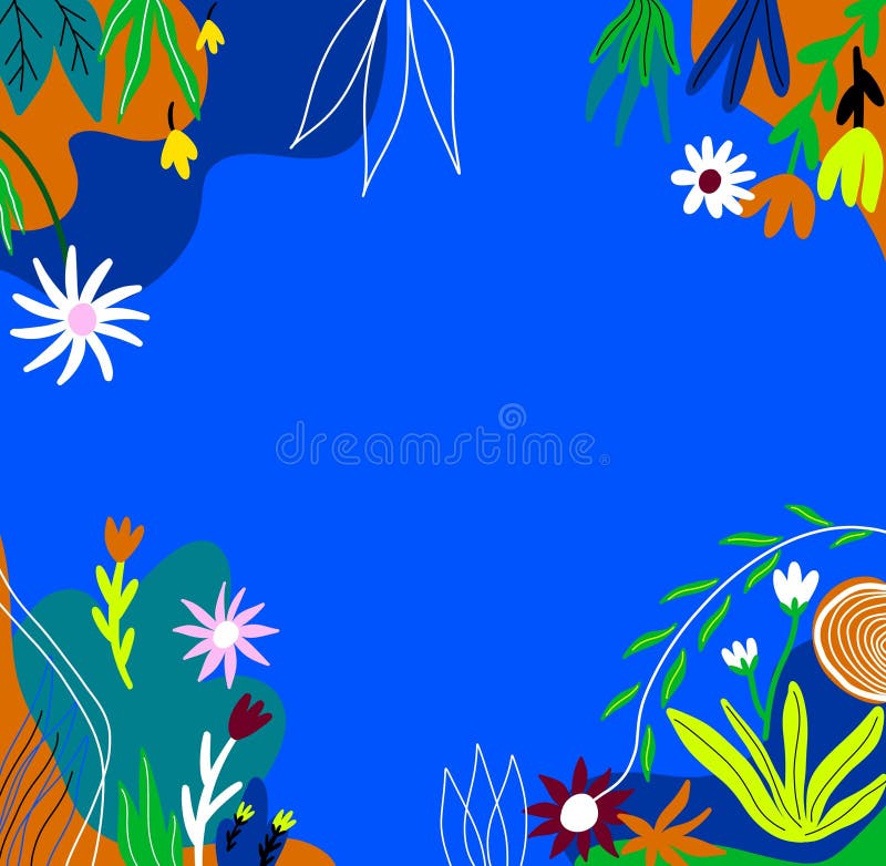 Beautiful Natural Cartoon Illustration Background Stock Illustration ...