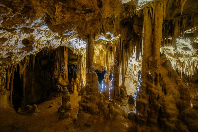 Beautiful Natural Cave in Adygea Stock Photo - Image of formation ...