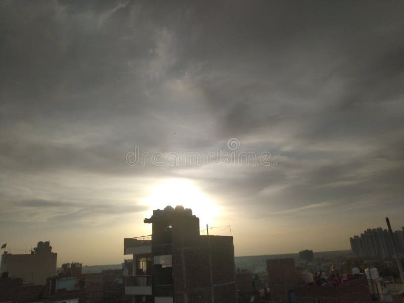 A Beautiful Natural in City Stock Photo - Image of dawn, sunlight ...