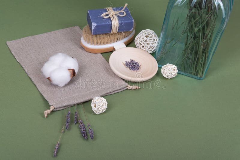 Beautiful and Natural Composition of Bathroom Objects. Stock Image ...