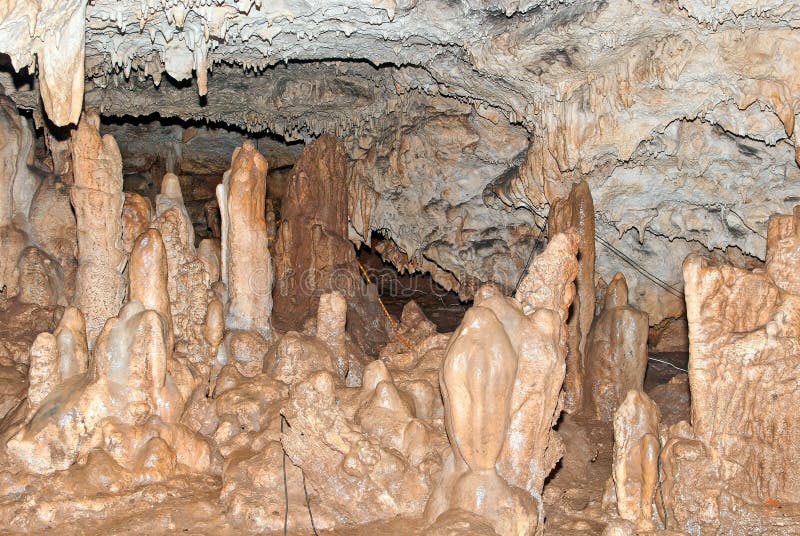 The Beautiful Natural Formations Stock Photo - Image of cave, dark ...
