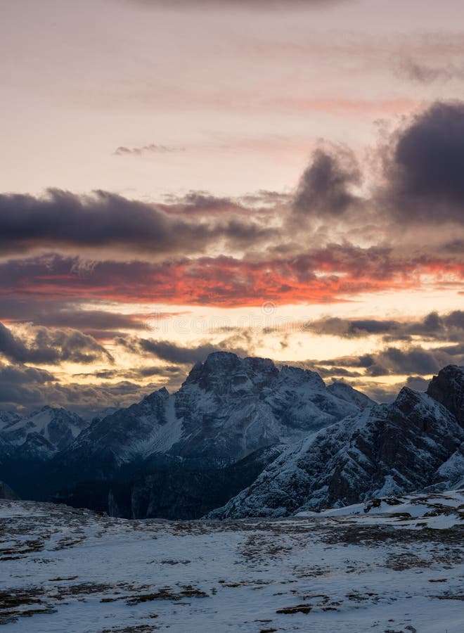Beautiful Natural Landscape in the Italy Mountain Stock Photo - Image ...
