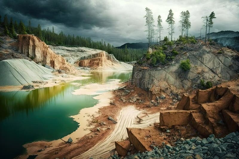 Beautiful Natural Landscape Threatened by Mining Operations ...