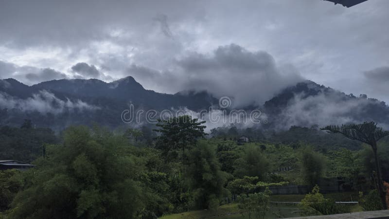 Beautiful Natural Mountain Views Seen from the Villa Stock Image ...