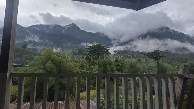 Beautiful Natural Mountain Views Seen from the Villa Stock Image ...