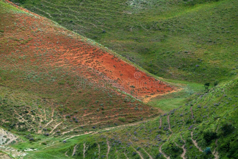 Beautiful Natural Pattern of Mountains Stock Photo - Image of natural ...