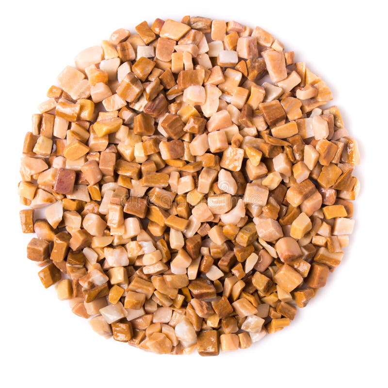 Beautiful Natural Red Stone Scattered on a White Background Stock Image ...