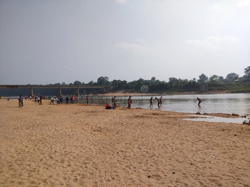 Beautiful Natural River Beach Stock Image - Image of beautiful, scenery ...