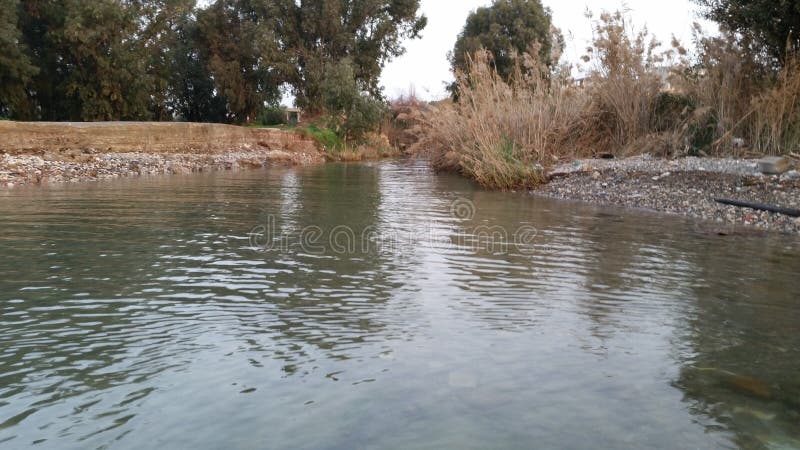 The Beautiful Natural River in Cyprus Stock Photo - Image of dusk, flow ...