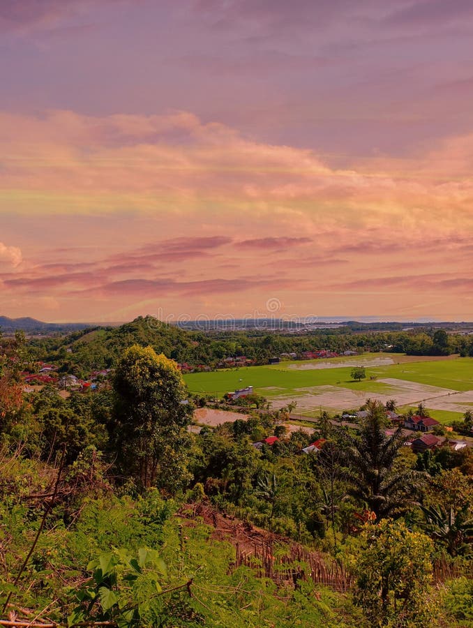 Beautiful Natural Scenery in the Dead End Village of Tepa Stock Photo ...