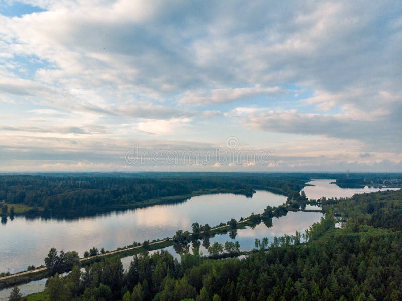 Beautiful Natural Scenery of River in Russia Stock Image - Image of ...