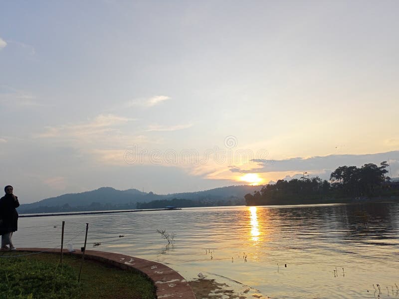 Beautiful Natural Sunset Beauty Said Darma Kuningan West Java Indonesia ...