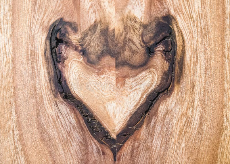 Beautiful Natural Texture Heart-shaped in Wood Stock Image - Image of ...
