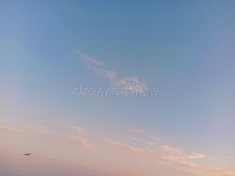 Beautiful Natural View of Blue Sky with Unique Clouds Stock Photo ...