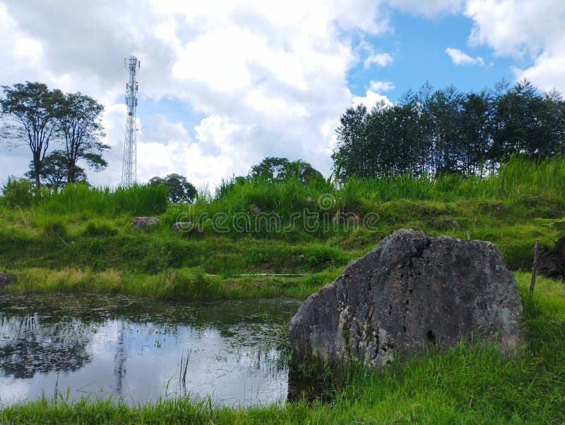 Beautiful Natural View with the Bright Sky To Clear Your Eyes Stock ...