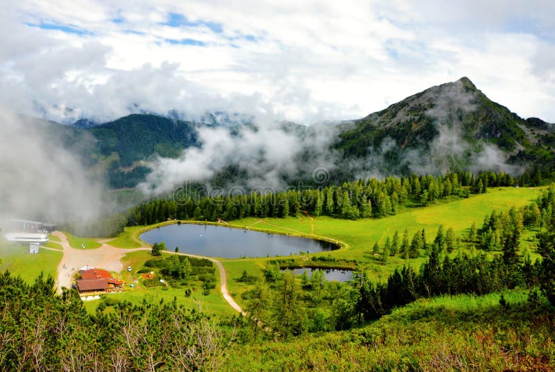 Beautiful Nature of Alps Mountains Stock Image - Image of peak, europe ...