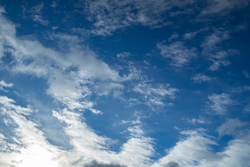 Beautiful Nature Background. Blue Sky with White Clouds Stock Image ...